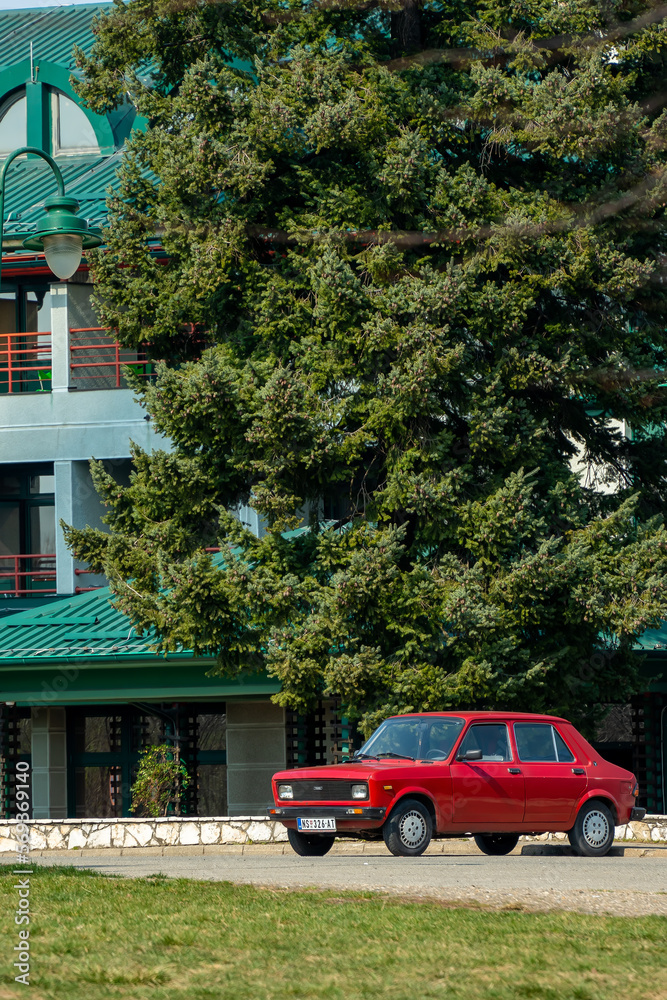 Parked Yugo Skala (Zastava Skala) - classic car of former Yugoslavia's ...