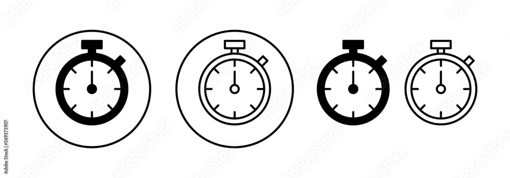 stopwatch icon vector for web and mobile app. Timer sign and symbol ...