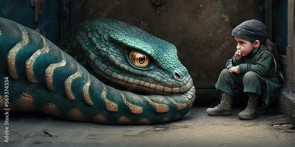 Snake as imaginary friend, concept of Fantasy Companionship and ...