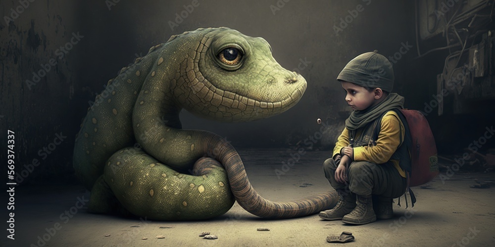 Snake as imaginary friend, concept of Fantasy Companionship and ...