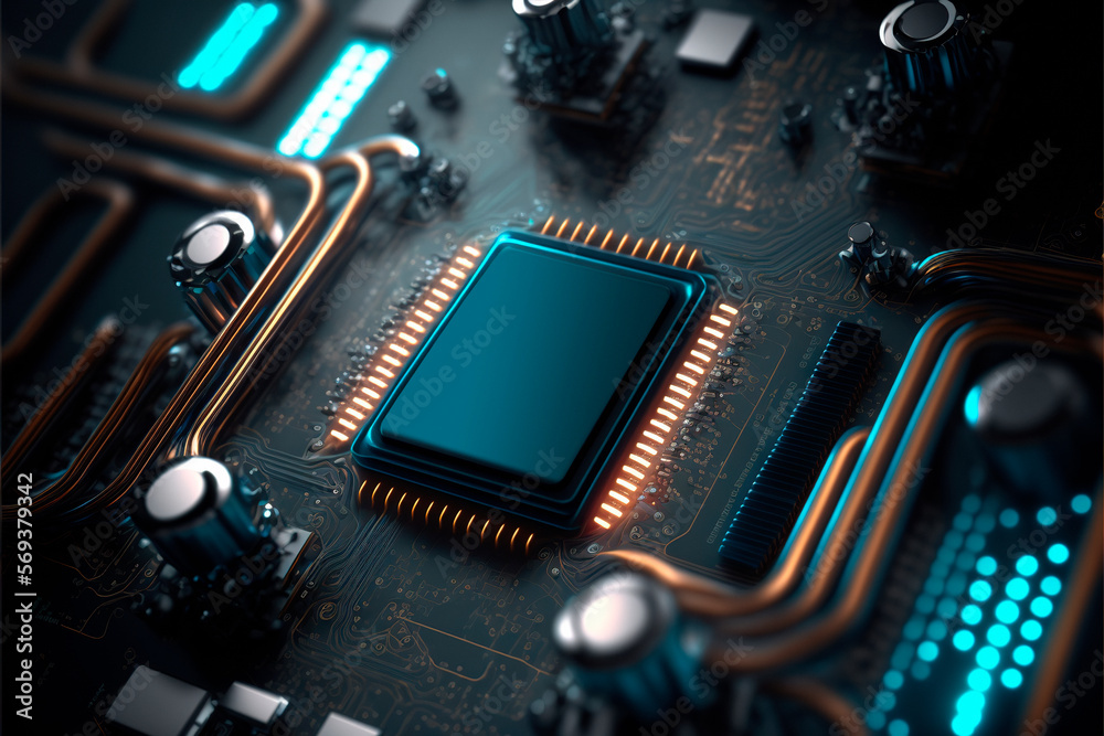 Technology background. Central Computer Processors CPU concept ...