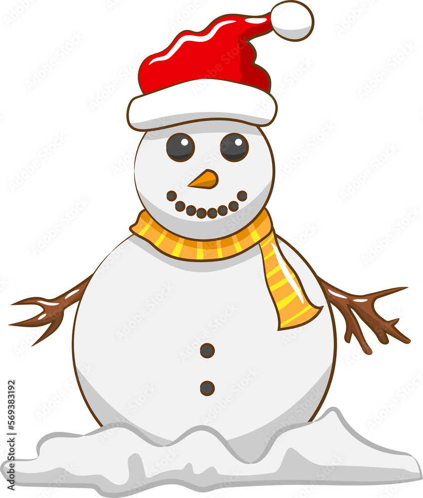 snowman png graphic clipart design Stock Illustration | Adobe Stock