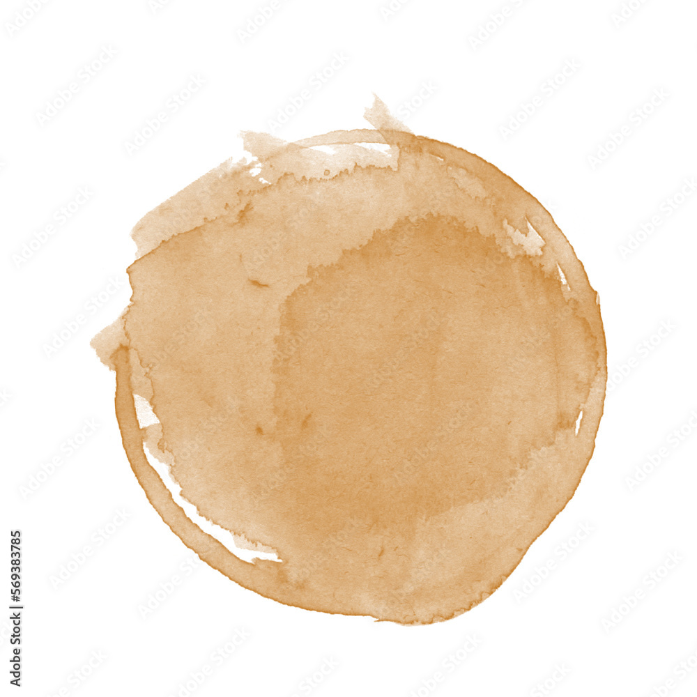 Coffee stains isolated on a transparent background. Royalty high ...