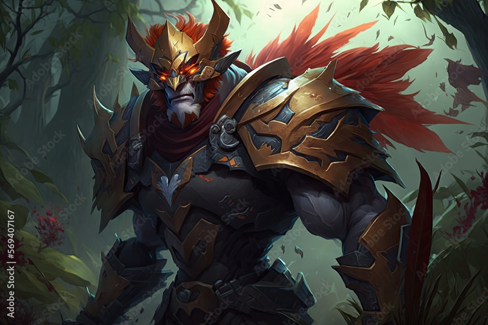 A nature-themed hero, who commands a pack of beasts to fight alongside ...