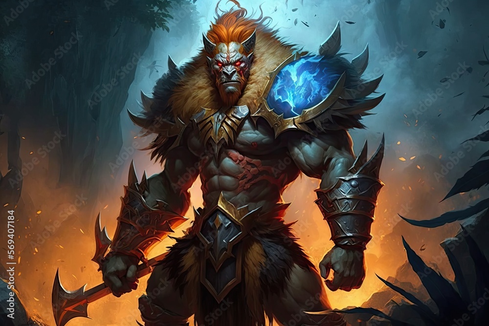 A nature-themed hero, who commands a pack of beasts to fight alongside ...