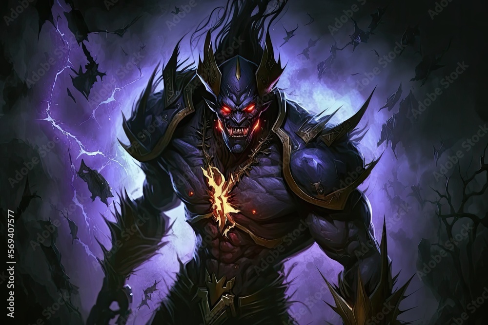 A powerful demon, who can increase his speed and damage at night and ...