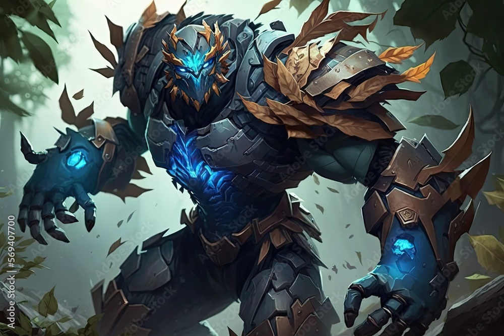 A powerful earth spirit, who can roll over terrain and damage and ...