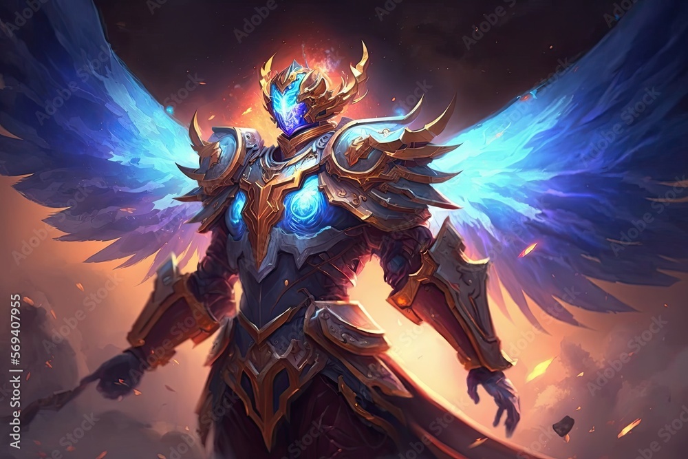 A powerful guardian angel, who can heal and protect allies with his ...