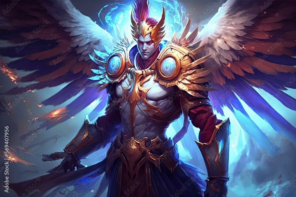 A powerful guardian angel, who can heal and protect allies with his ...