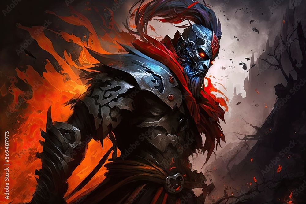 Ilustrace „A powerful ink master, who can damage and control enemy ...