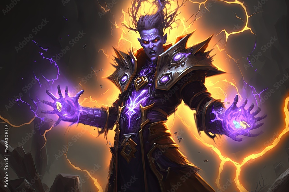 A powerful shadow priest, who can heal allies and damage enemies with ...