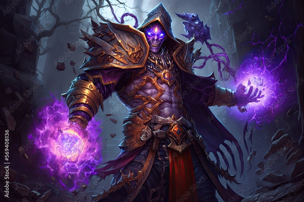 A powerful shadow priest, who can heal allies and damage enemies with ...