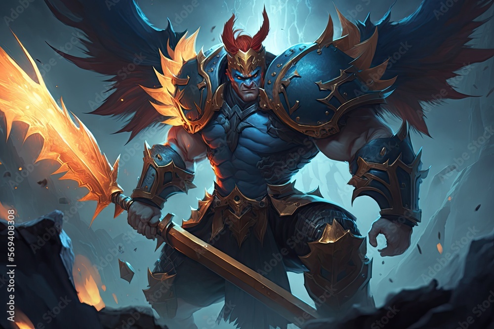 A powerful warrior, who can charge into battle to stun and damage enemy ...