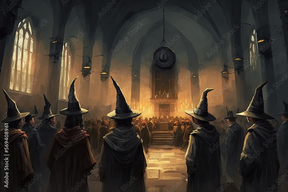 The Sorting Hat ceremony, where students are sorted into their ...