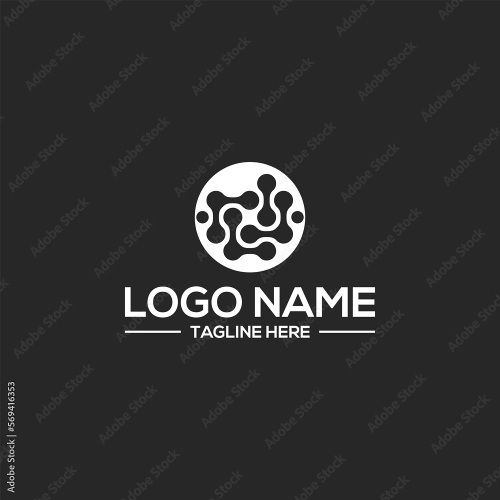 Tech company logo Technology Logo Stock Vector | Adobe Stock