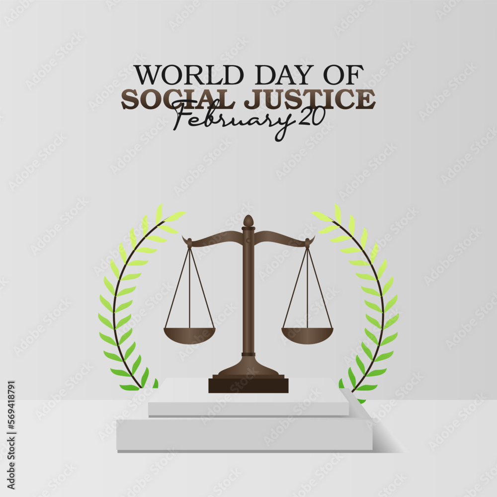 vector graphic of world day of social justice good for world day of ...