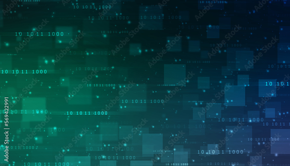 Binary Code Background, Digital Abstract technology background, flowing ... Binary Code Background, Digital Abstract technology background, flowing ...