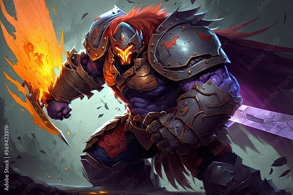 A skilled warrior, who can increase his own speed and damage with his ...