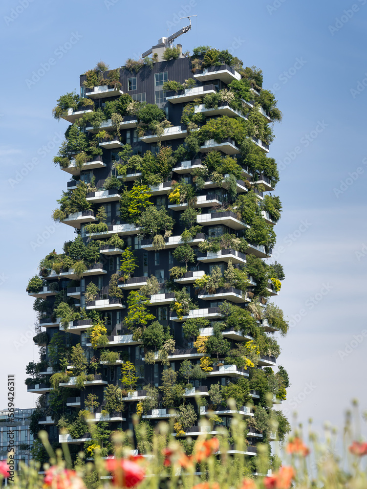 Milano, Italy. Bosco Verticale. Amazing view at the modern and ...