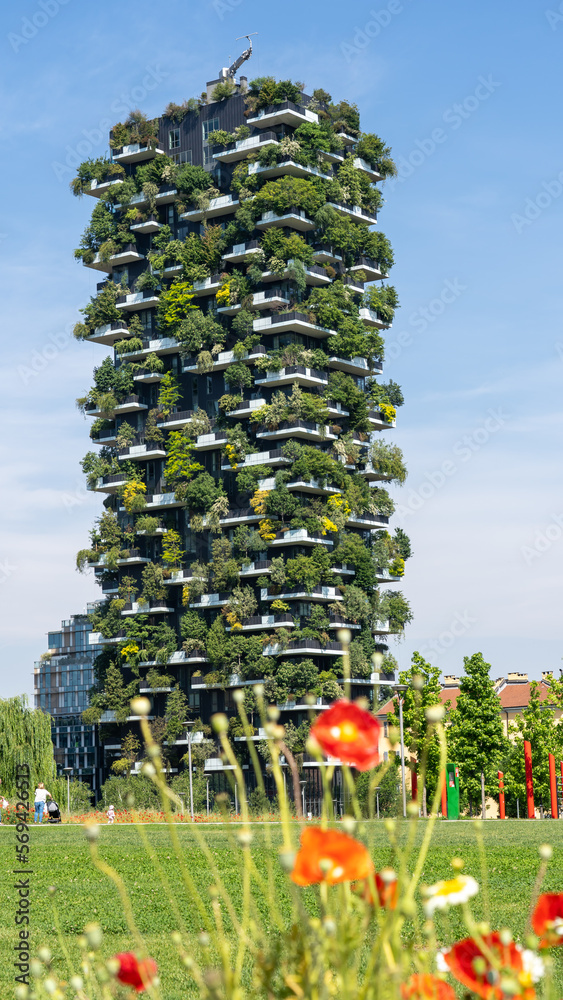 Milano, Italy. Bosco Verticale. Amazing view at the modern and ...