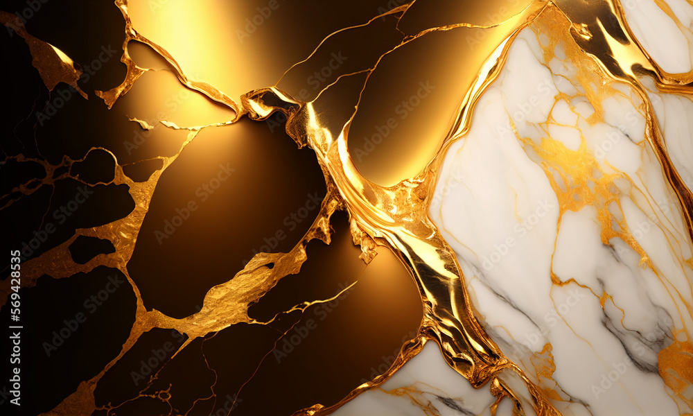 A close up of a gold marble surface. Luxury gold marble texture ...