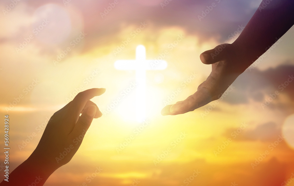 International Day of Peace concept: the hand of God's help Stock ...