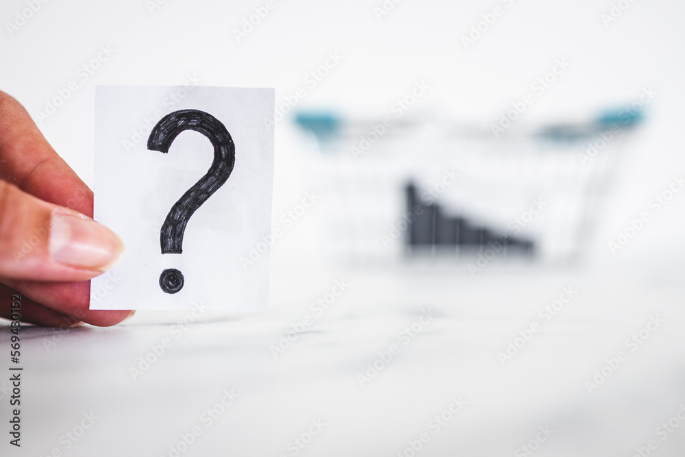 when will inflation go down. shopping basket with graph showing prices ...