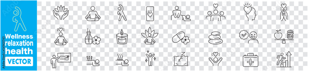 Wellness, relaxation, health, exercise, yoga, spa, diet, wellbeing ...