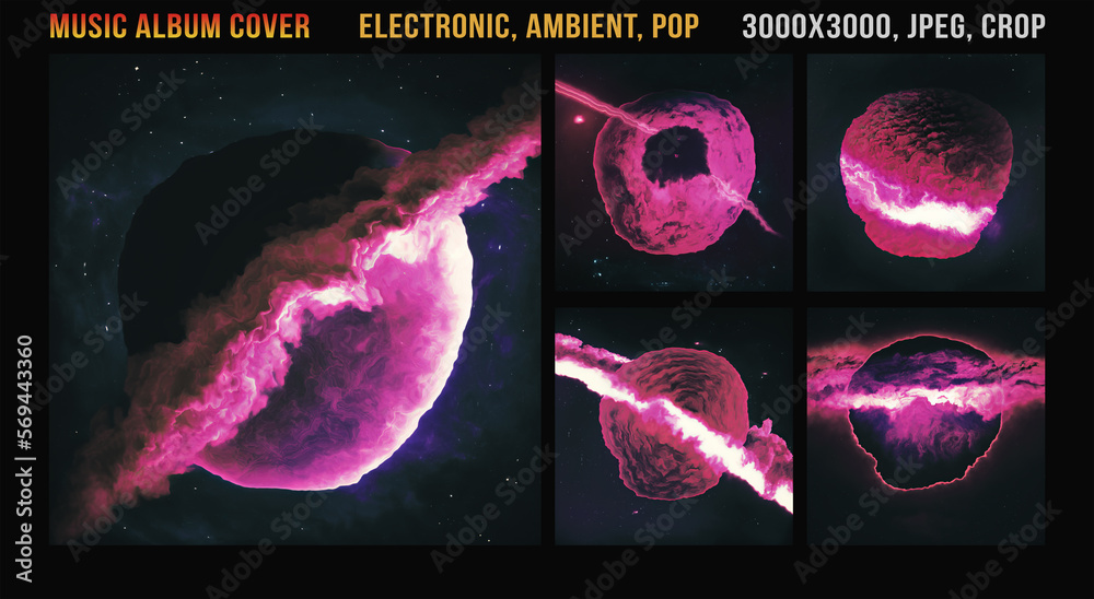 Music Album Cover for the Web Presentation. Vinyl and CD DVD artwork ...