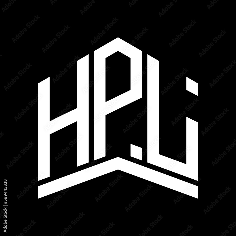HPL letter logo design. HPL creative initials monogram vector letter ...