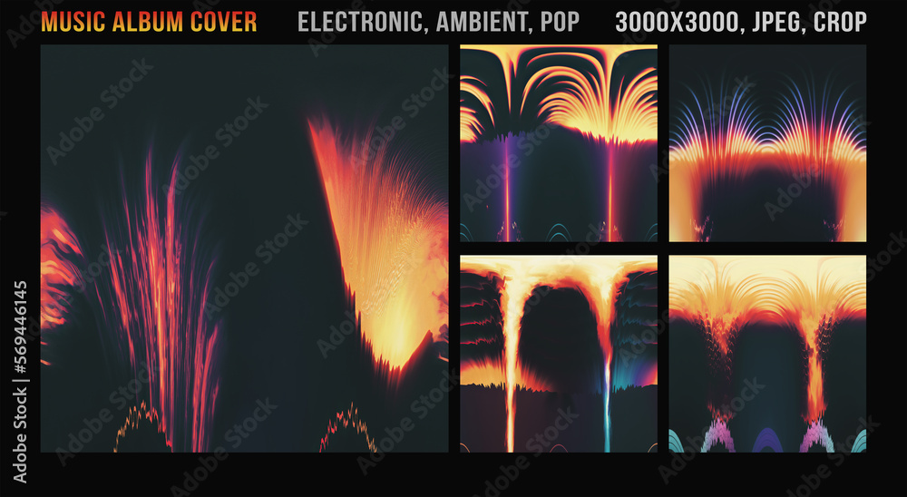 Music Album Cover for the Web Presentation. Vinyl and CD DVD artwork ...