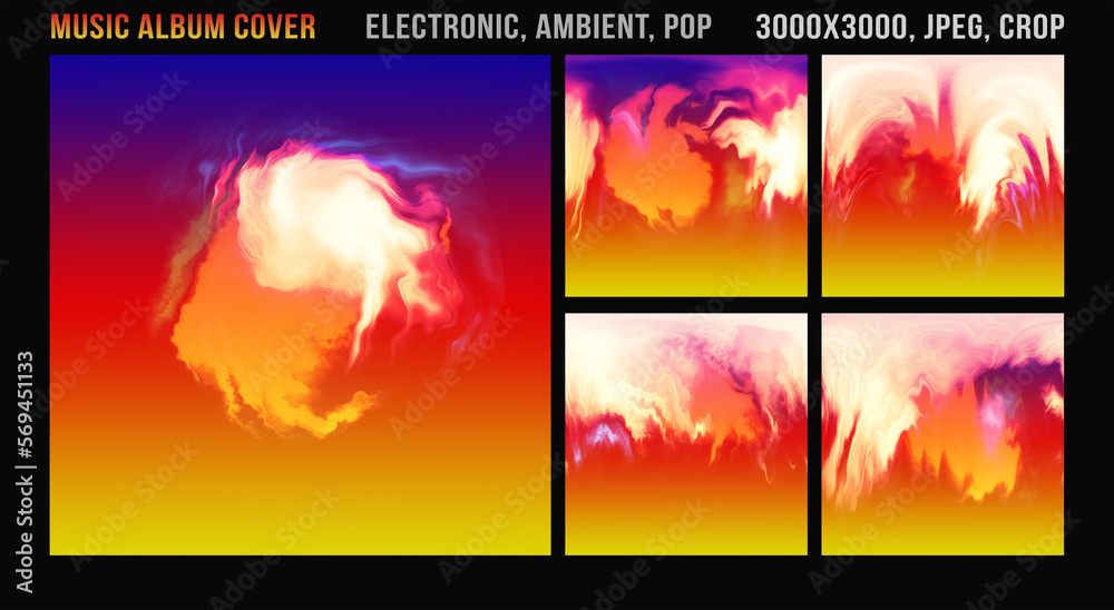 Music Album Cover for the Web Presentation. Vinyl and CD DVD artwork ...