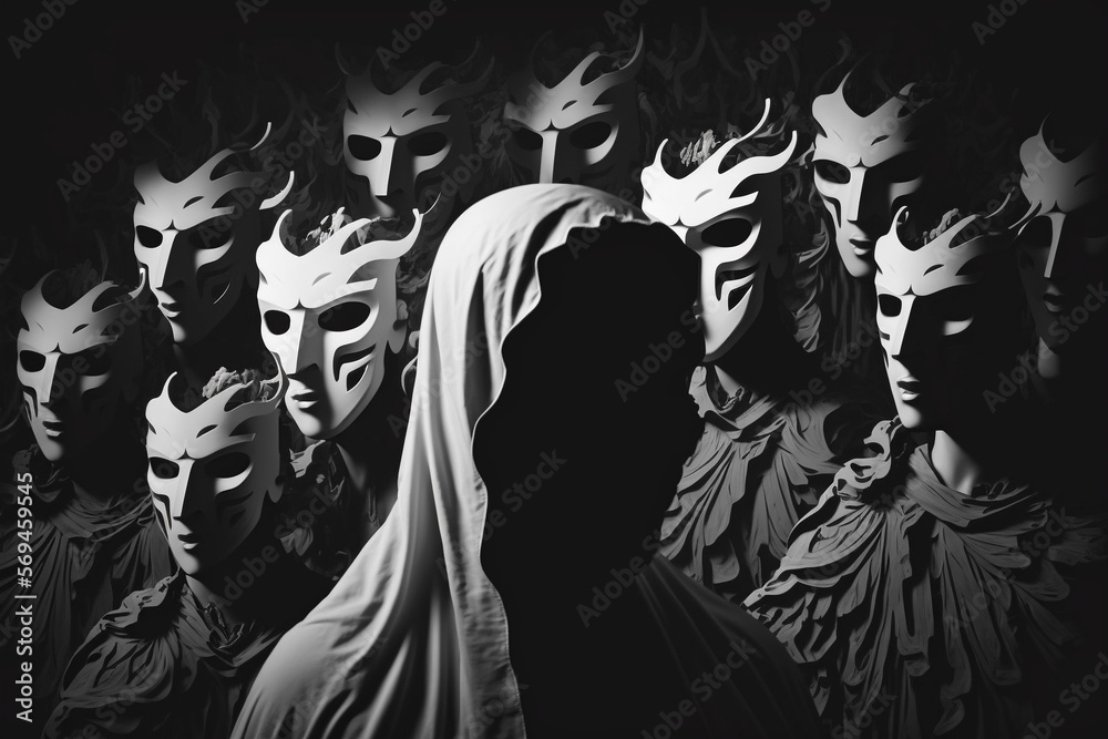 Psychological surreal illustration. The world of dreams and fantasies ...