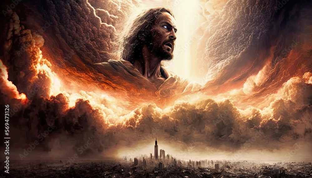 Illustration revelation of Jesus Christ, new testament, religion of ...