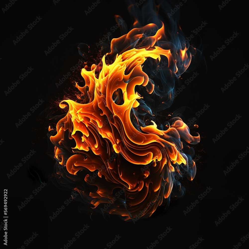 Flame effect (png material for background transparent synthesis) fire ...
