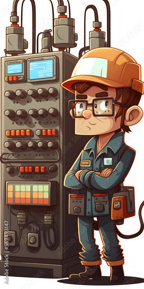 Engineer checking Industrial fire control system,Fire Alarm controller ...