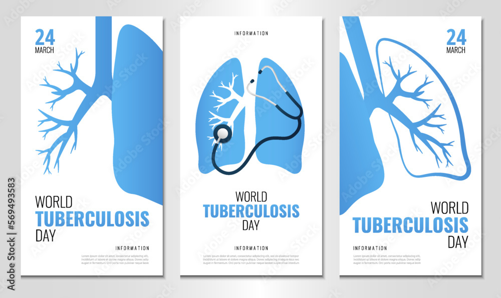 Vector Illustration of World Tuberculosis Day. Use as advertising ...