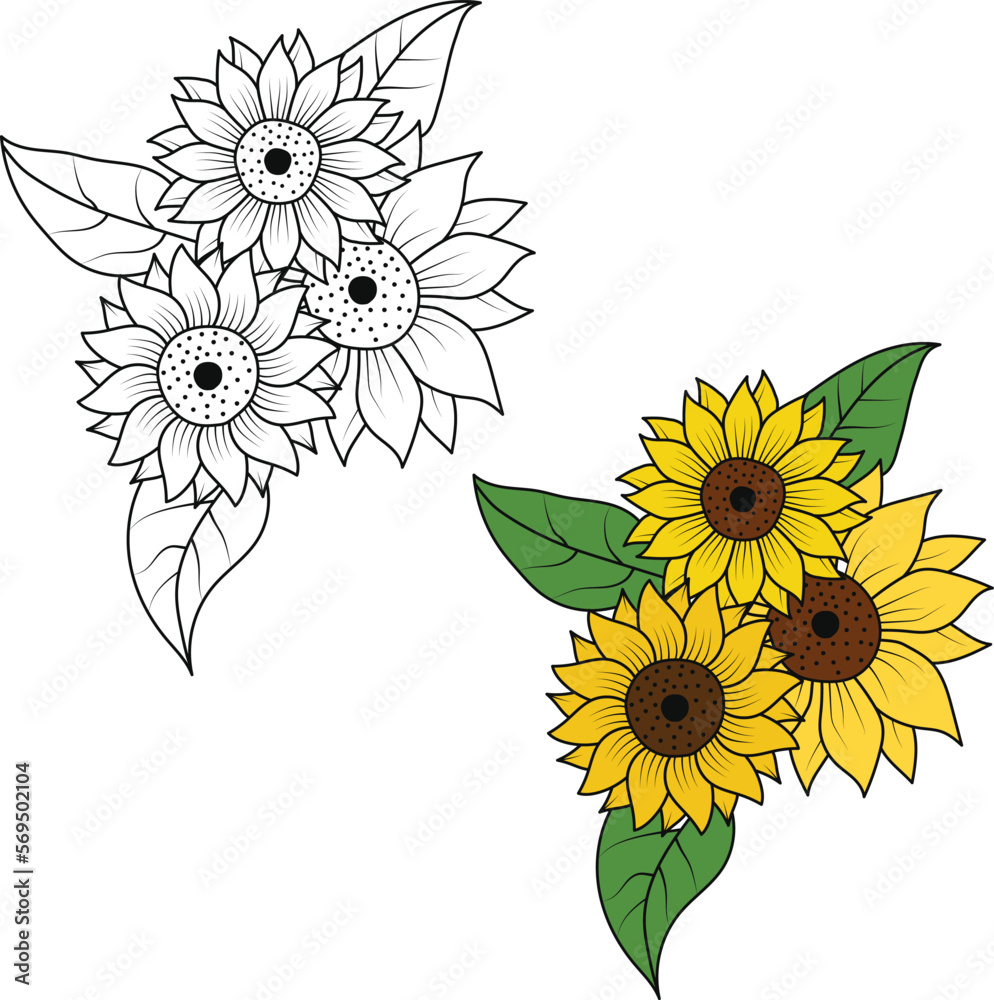 Sunflower Clipart | Sunflower SVG | Sunflower SVG Cut File | Sunflower ...