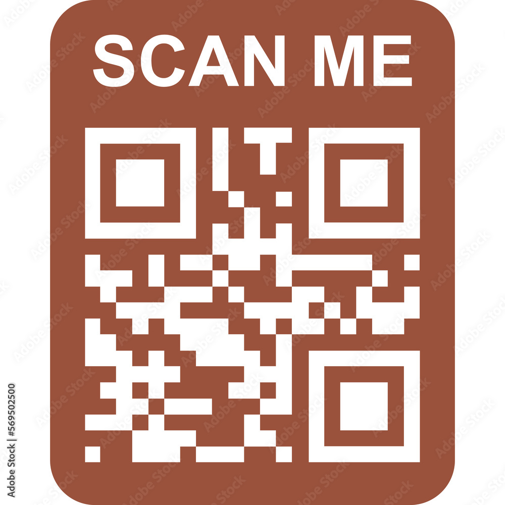 QR code colorful frame for scanning. Scan me phone tag. Template of QR ...