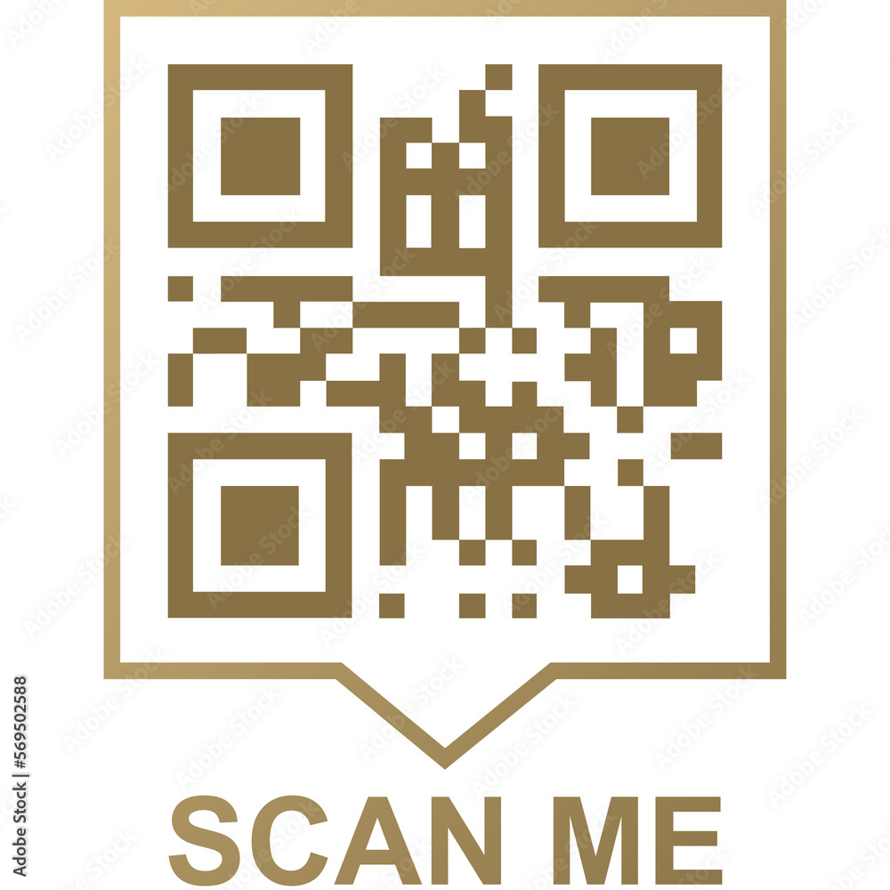 QR code colorful frame for scanning. Scan me phone tag. Template of QR ...