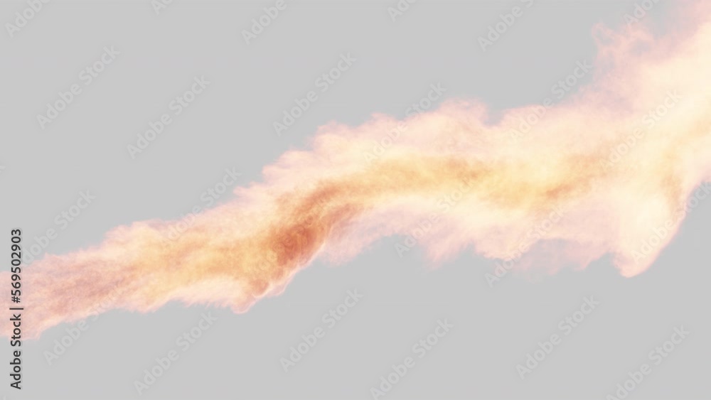 flame on white background. animation of a fire background. realistic ...
