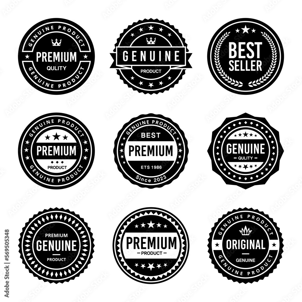 Classic Vintage Retro Premium Vector Badge, Emblem, Logo, Label ...