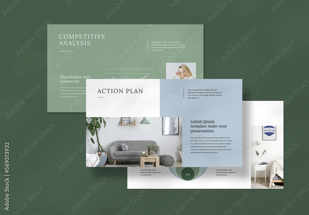 Strategy Presentation Layout Stock Template | Adobe Stock