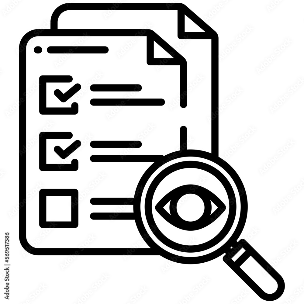 Outline Testing icon Stock Vector | Adobe Stock