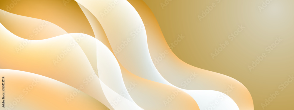 Earth tone colour fluid shapes poster with modern gradient background ...