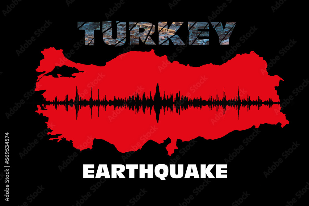 Seismic activity earthquake Turkey map Richter scale Stock Illustration ...
