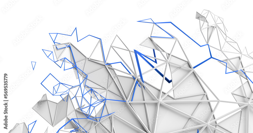 Abstract structure, 3d render Stock Illustration | Adobe Stock