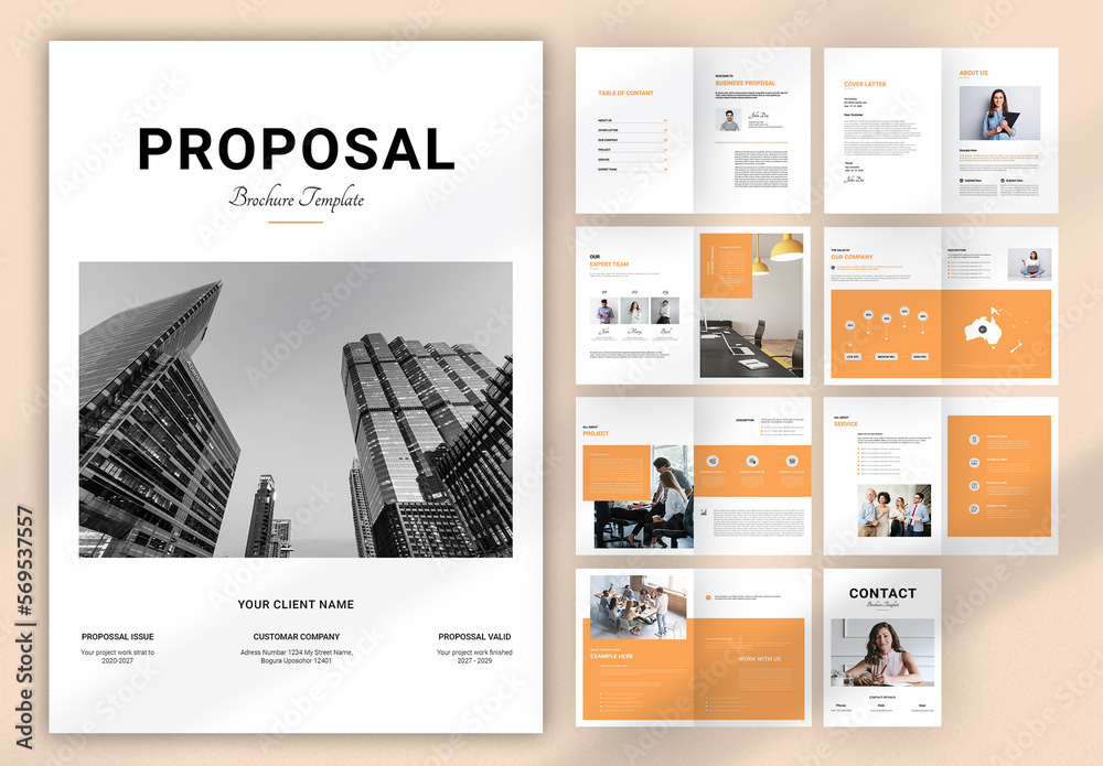 Proposal Brochure Stock Template | Adobe Stock