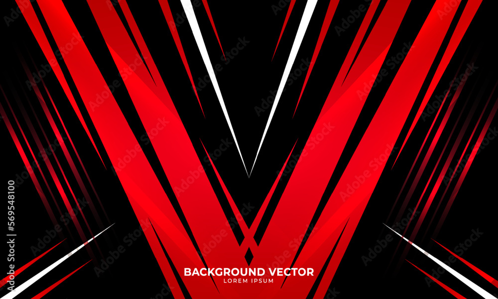 Red Gradient sports background vector. Modern shinny sport background ...