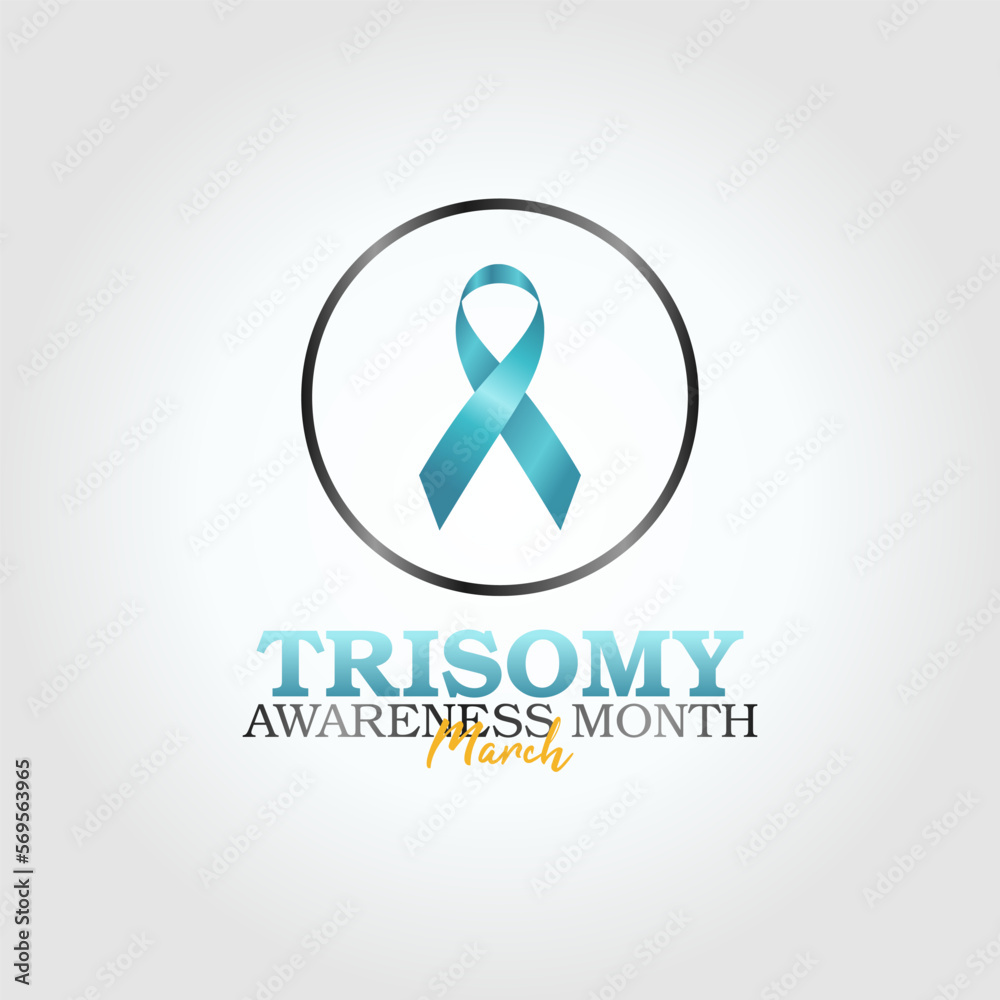 vector graphic of trisomy awareness month good for trisomy awareness ...